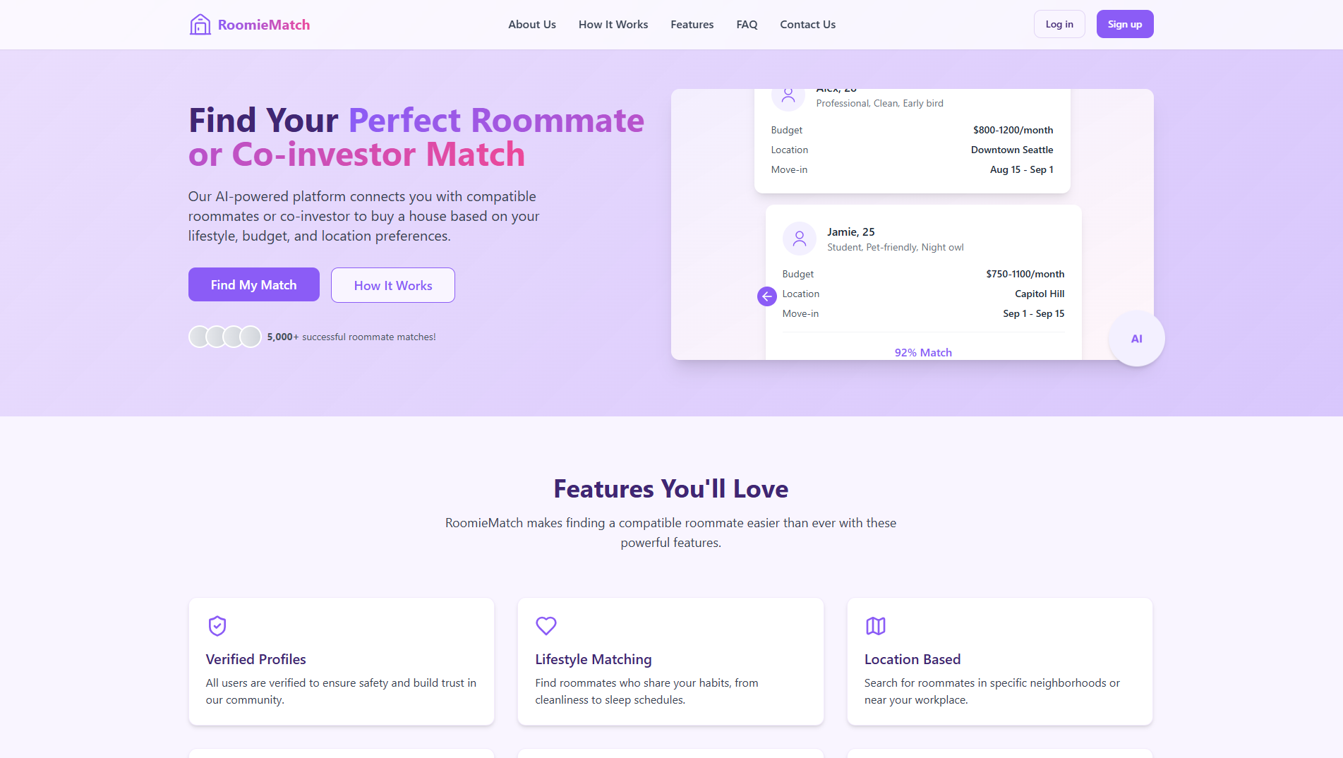 RoomieAI - Smart Roommate & Co-Buying Platform